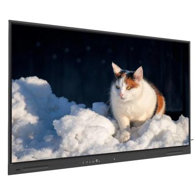 China IR Interactive Whiteboard 450 nits 86 Inch Android 14 Touch Wifi VGA DP USB Cloud Resources Smart TV Monitor For University Office Training Use for sale