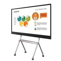 China Wall Mounted Interactive Flat Panel Hard Drive Type SSD HDD DLED Light Source for sale
