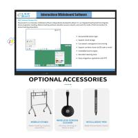 China Wall Mounted Interactive Flat Panel Hard Drive Type SSD HDD DLED Light Source for sale