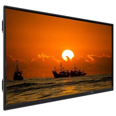 China Precio de fábrica 4k 65 75 85 96 110 pulgadas pantalla táctil multilingüe software LCD Smart Board Android tablero interactivo en venta