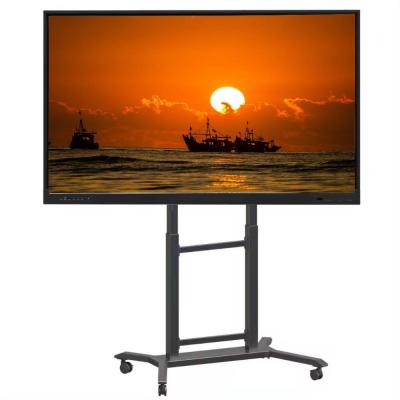 China Precio de fábrica 4k 65 75 85 96 110 pulgadas pantalla táctil multilingüe software LCD Smart Board Android tablero interactivo en venta