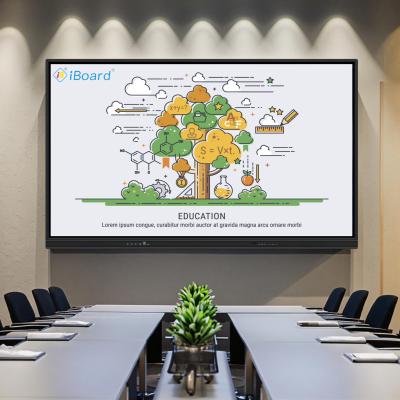 China Painel interativo de 98 polegadas 4K UHD Smart Touch Screen com projeção AI Função Smart Board para sala de reuniões à venda