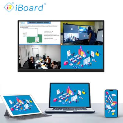 China Painel interativo de 98 polegadas 4K UHD Smart Touch Screen com projeção AI Função Smart Board para sala de reuniões à venda