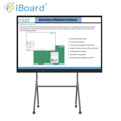 China Tela Plana Interativa de 86 Polegadas 4K com Tela Inteligente e Função AI Atualizada para Educação Inteligente à venda