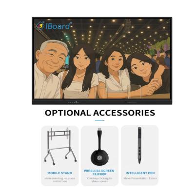 China Monitor de tela sensível ao toque interativo de 55 polegadas com função de IA atualizada para sala de reuniões inteligente à venda