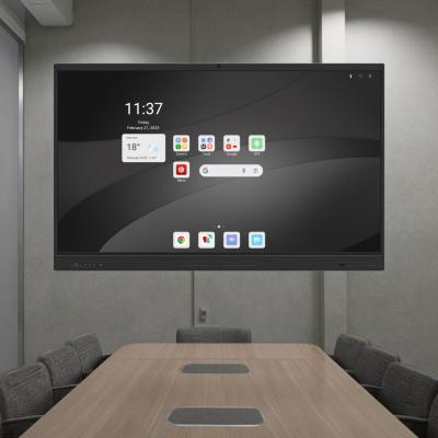 China Factory Wholesale 4mm Tempered Glass With Wireless Screen Share HDMI Fast Screen Project Android 14 8+128G 16+256G Interactive Whiteboard Touch Screen Display Panel for sale