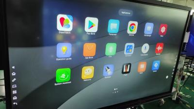 China Factory Wholesale Cheap price Built-in Android System Upgrade Made Simple Interactive whiteboard Flat Panel Display with Infrared Touch and Remote Upgrade OTA Over Internet Network for sale