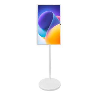 China 32 Inch Infrared Touch Screen Kiosk Rotatable Movable Android Speaker Camera Built-In Monitor TV For Home School Office Me for sale