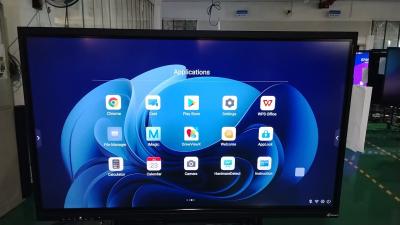 Китай 19 лет Фабрика оптовый инфракрасный сенсор 20 сенсорная точка интерактивный сенсорный экран Монитор Низкое потребление энергии 178° Угол просмотра Встроенный Android 14 интерактивная доска обучения школьного оборудования продается