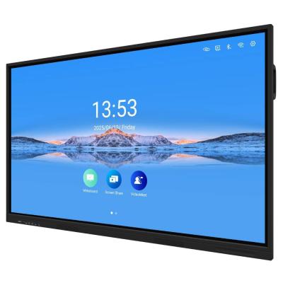 China Factory IBoard TE-QS Series Android 14 8+128G 16+256G Interactive Flat Panel Display All In One Windows System Optional Wireless Screen Projection Interactive Whiteboard For School Education en venta