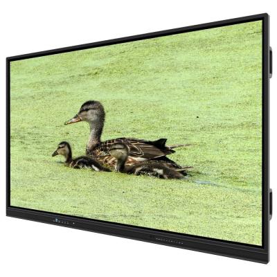 China All In One Interactive Whiteboard 65 Inch Android 14 15 8+128G Teaching Meeting Software 50 Touch Points Light Sensor Speakers App Store Built-in For Education Teaching Online Meetings for sale