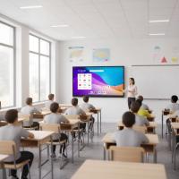 China IBoard Interactive Flat Panel with Pen/Finger Touch Technology Supporting Windows/Linux OS and Intel I3/I5/I7 CPU for Modern Workspaces for sale