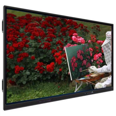 China 55 Inch Multi Touch Screen Interactive Whiteboard with Windows Android Dual OS Smart Board for sale