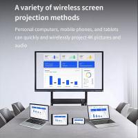 China Interactive Smart Board with 4K Resolution 20-Point Touch Screen for 55-110 Inch Digital Flat Panel Screen for sale