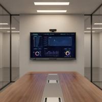 China Revolutionize Your Presentations with Interactive Touch Panel Display Projector Optional Nano or Ceramic Board Surface for sale