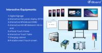 China Multi Touch Screen Anti Glare Mobile Stand Lcd Digital Interactive Smart Board 55 65 75 Inches Interactive Flat Panel for sale