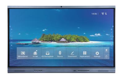 China 86 Zoll LED Smart Board 4K Interaktives Panel mit All-in-One-Computer von MINI PC Interagieren mit Whiteboard zu verkaufen