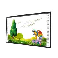 China 96 Inch Optical Interactive Whiteboard with 2 Camera and 16:9 Aspect Ratio Smart Board for sale