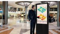 China Advertising LED Kiosk Display Interactive 10 Touch Points for sale