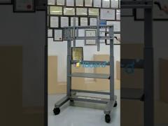 high quality 40kgs interactive whiteboard stand flat screen cart lift mute casters
