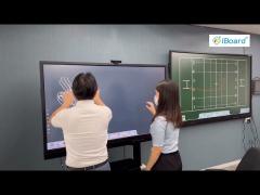 all in one interactive whiteboard 75 inch display with all in one device and 20 points ir touch