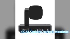 4K AI PTZ Camera with 10x Optical Zoom for Meetings