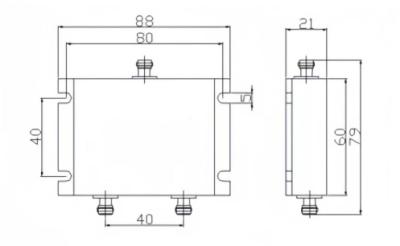 China 698-2700MHz 2Way SMA Female Wilkinson Splitter Power Splitter for sale