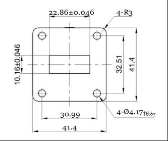 China 8.2-12.4GHz  WR-90  WAVEGUIDE LOAD for sale