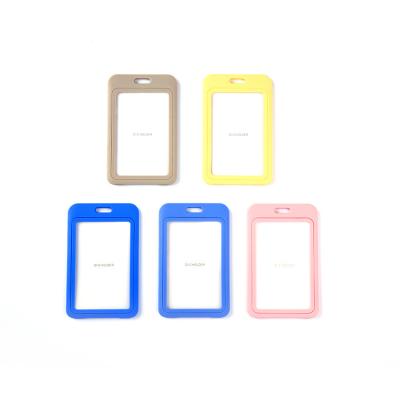 China Transparante plastic visitekaartjehouder voor QORI dubbelzijdig badge in Pantone kleur Te koop