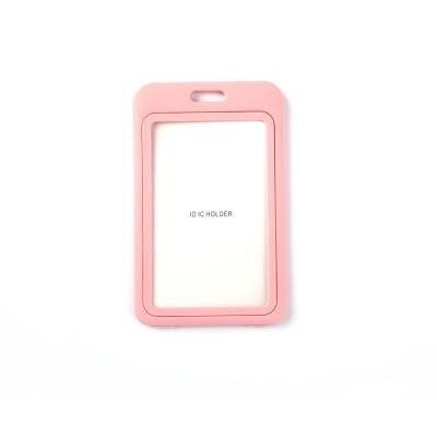 China Transparante plastic visitekaartjehouder voor QORI dubbelzijdig badge in Pantone kleur Te koop