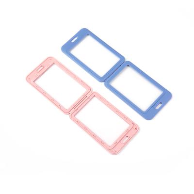 China Transparante plastic visitekaartjehouder voor QORI dubbelzijdig badge in Pantone kleur Te koop