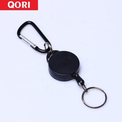 Cina Deyi Badge Reel Heavy Duty Retracibile Keychain ID Badge Reels Retracibile Carabiner Badge Holder Cord d'acciaio in vendita