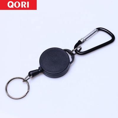 Cina Deyi Badge Reel Heavy Duty Retracibile Keychain ID Badge Reels Retracibile Carabiner Badge Holder Cord d'acciaio in vendita