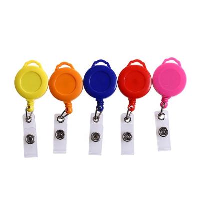 China Deyi Badge Reel,Retractable Plastic,Round for sale