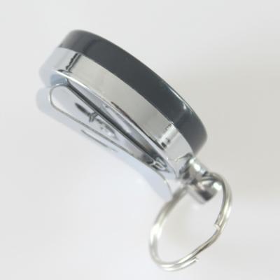 China Logotipo personalizado de Deyi 40mm Reel de insignia con llavero Clip de insignia cuerda retráctil para personal de la oficina del médico enfermero en venta
