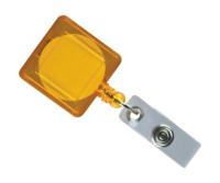 China Deyi Custom Square Shape Badge Reel for sale