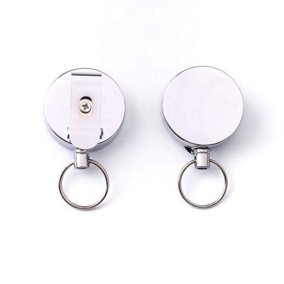 China QORI 4CM Metalen sleutelhouder Naam ID Badge Cardhouder Rfid Duurzaam metaal Te koop