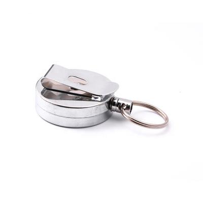 China QORI 4CM Metalen sleutelhouder Naam ID Badge Cardhouder Rfid Duurzaam metaal Te koop