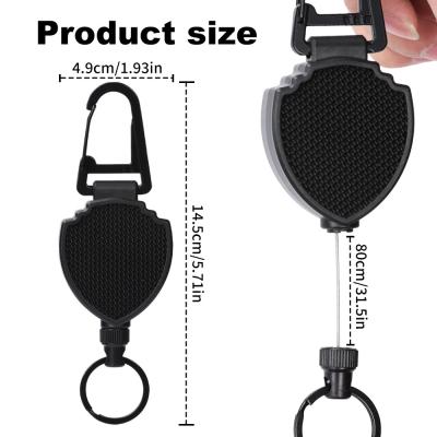 Cina Deyi Badge Reel Heavy Duty Badge Holder Retracibile Gear Retracibile Cord Nero Colore metallo in vendita