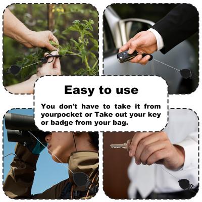 Cina Deyi Badge Reel Heavy Duty Badge Holder Retracibile Gear Retracibile Cord Nero Colore metallo in vendita