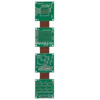 China Professional 6L Rigid Flex PCB 6 Layers 0.1mm Trace Width Spacing Red Solder Mask for sale