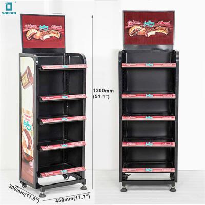 中国 Supermarket shelf display rack for grocery bakery and snacks potatp chip snack food display rack 販売のため