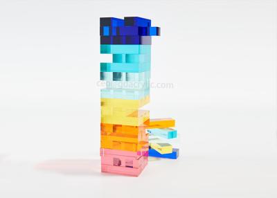 Cina Insieme su misura all'ingrosso del gioco di Crystal Acrylic Neon Tumble Tower della fabbrica in vendita