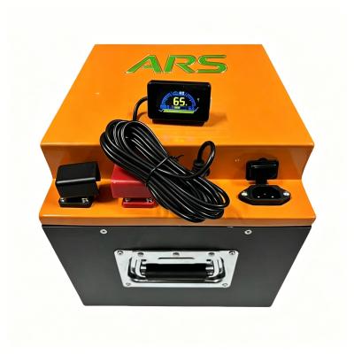 China 48V 100Ah LiFePO4 Solid State Battery Pack Smart BMS LCD For Electric Scooter Golf Cart for sale