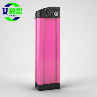 China 36v 48v 10ah 14.5ah Silver Fish case E Bike Battery Lithium Li ion Battery Pack for sale