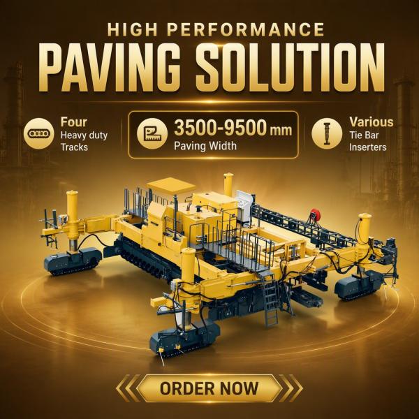 Quality Pavement Cement Concrete Slipform Paver - Municipal/Highway Specialized, Automatic Leveling + High Compactness, Improve Construction Efficiency for sale