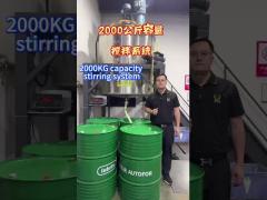 2000-kilogram capacity stirring system