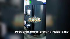 Hydraulic rotor precision slotting machine
