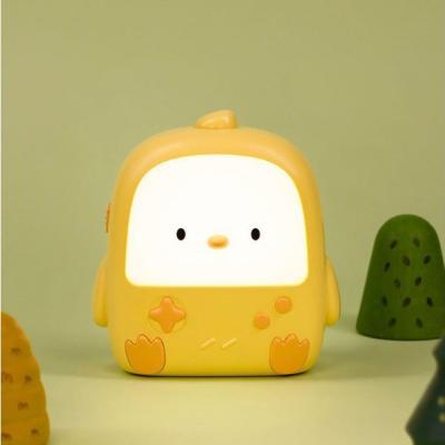 Cina Sensore tattile creativo Timer USB Smart Home Animali luce notturna Cute Chick Lampade per camere da letto in vendita