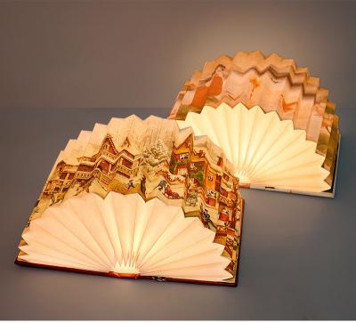 Cina Luce notturna a LED personalizzabile per camera da letto Lampada da libro ricaricabile e portatile in vendita